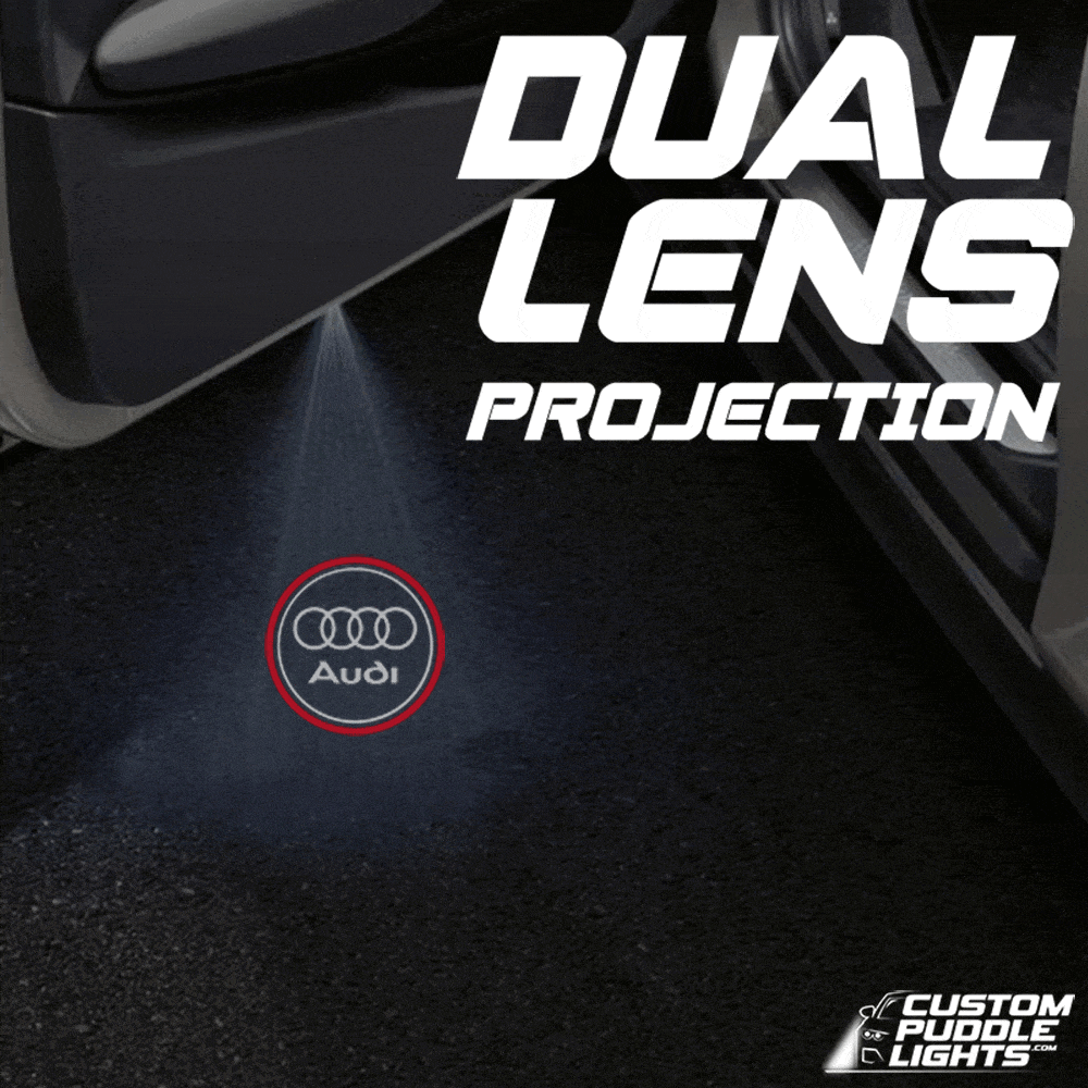 Audi A4 Dynamic Dual Lens Premium Puddle Lights Multiple Designs 2001 ...