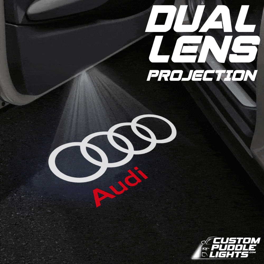 Audi Q8 Dynamic Dual Lens Premium Door Puddle Lights Multiple Designs ...