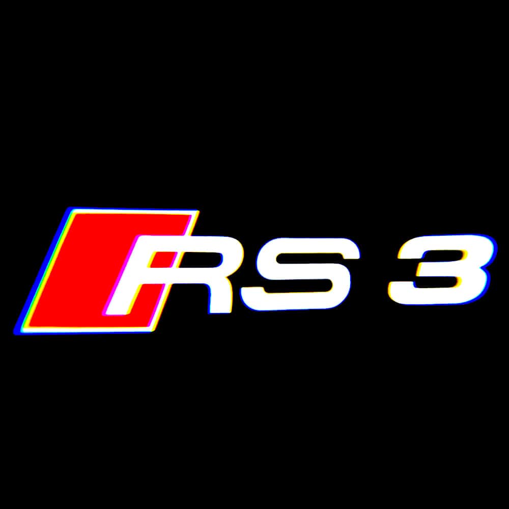 Audi RS3 Dynamic Dual Lens Premium Door Puddle Lights Multiple Designs ...