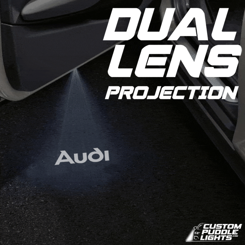 Audi S5 Dynamic Dual Lens Premium Puddle Lights Multiple Designs 2007 ...