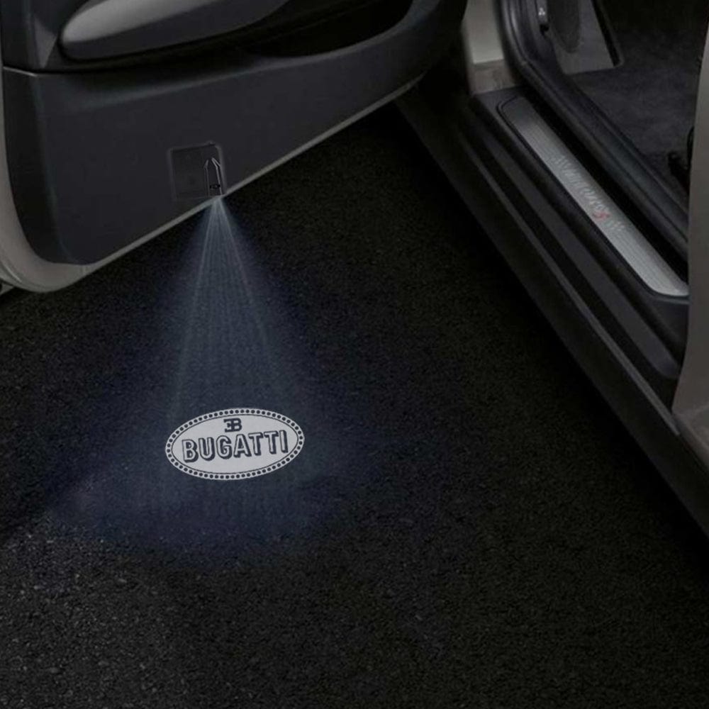 Bugatti Chiron 1st Gen Door Stick On Puddle Lights Multiple Designs 20 ...