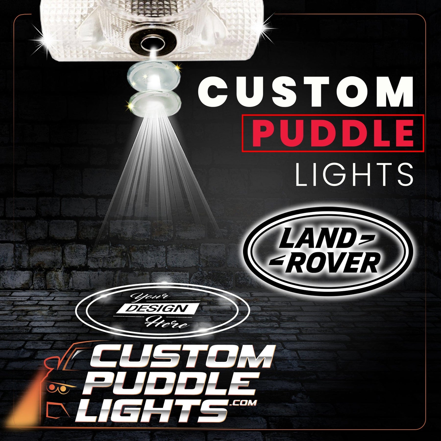Custom LED Courtesy Door Projector Puddle Lights for Land Rover ...