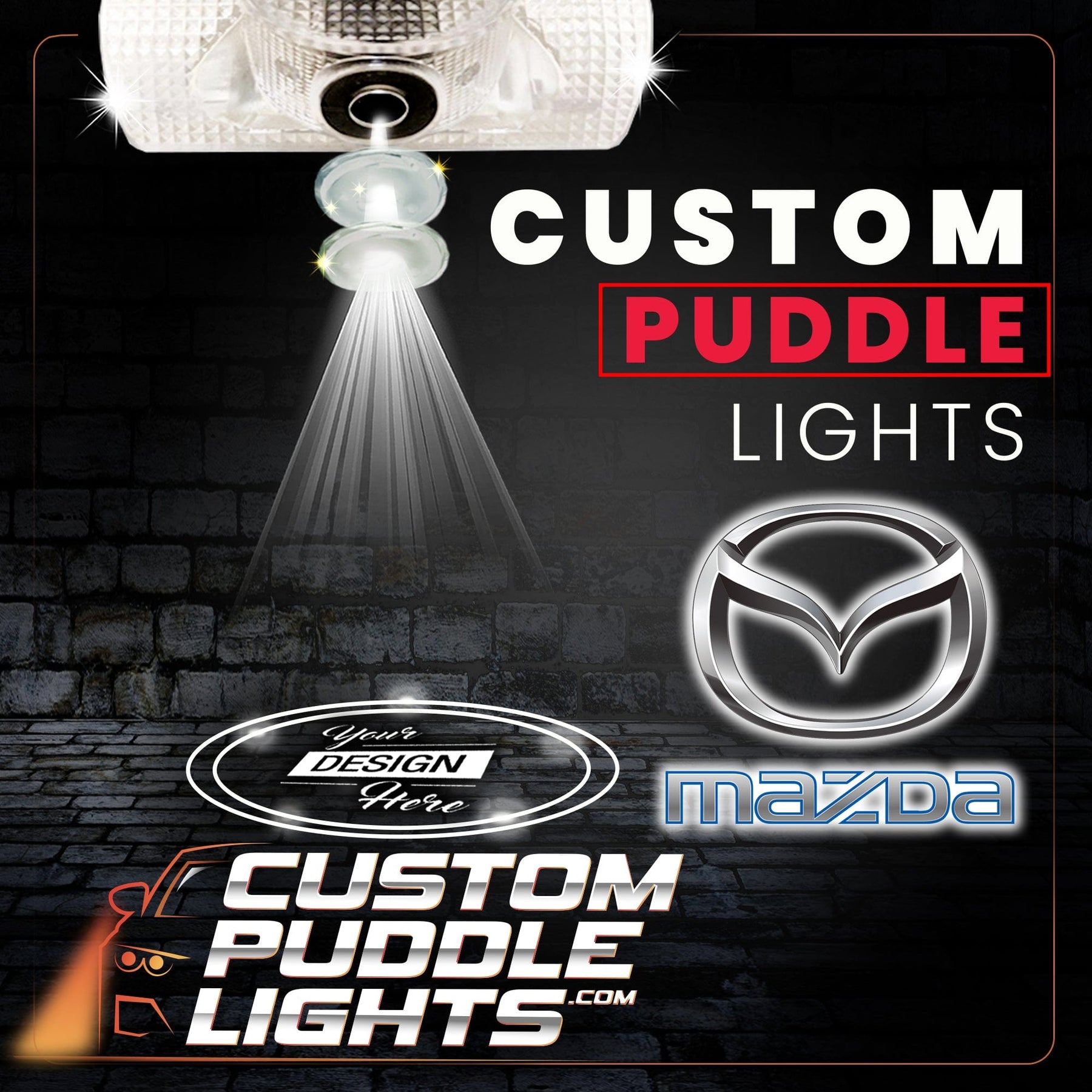 Custom LED Courtesy Door Projector Puddle Lights for Mazda – Custom ...