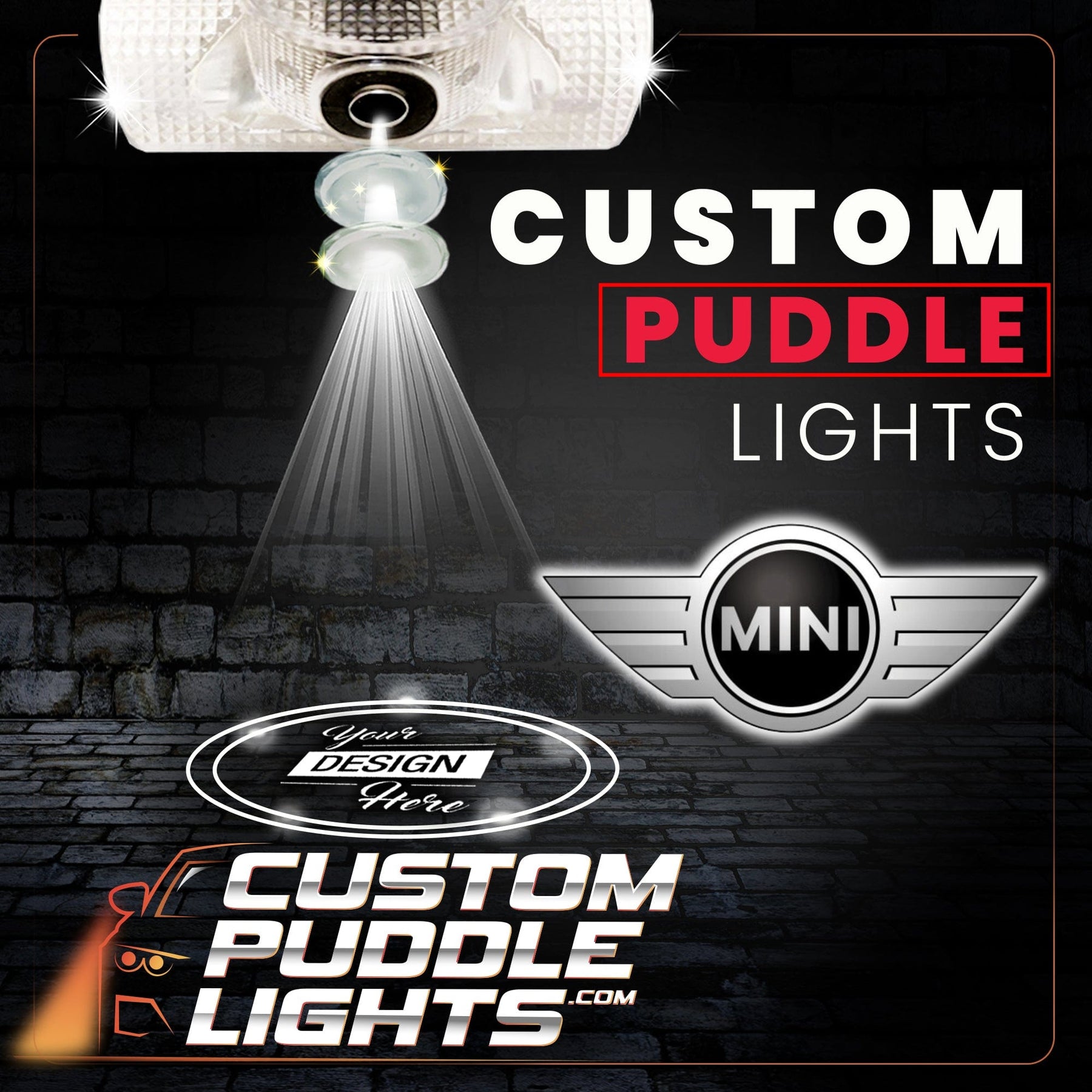 Custom LED Courtesy Door Projector Puddle Lights for Mini Cooper ...