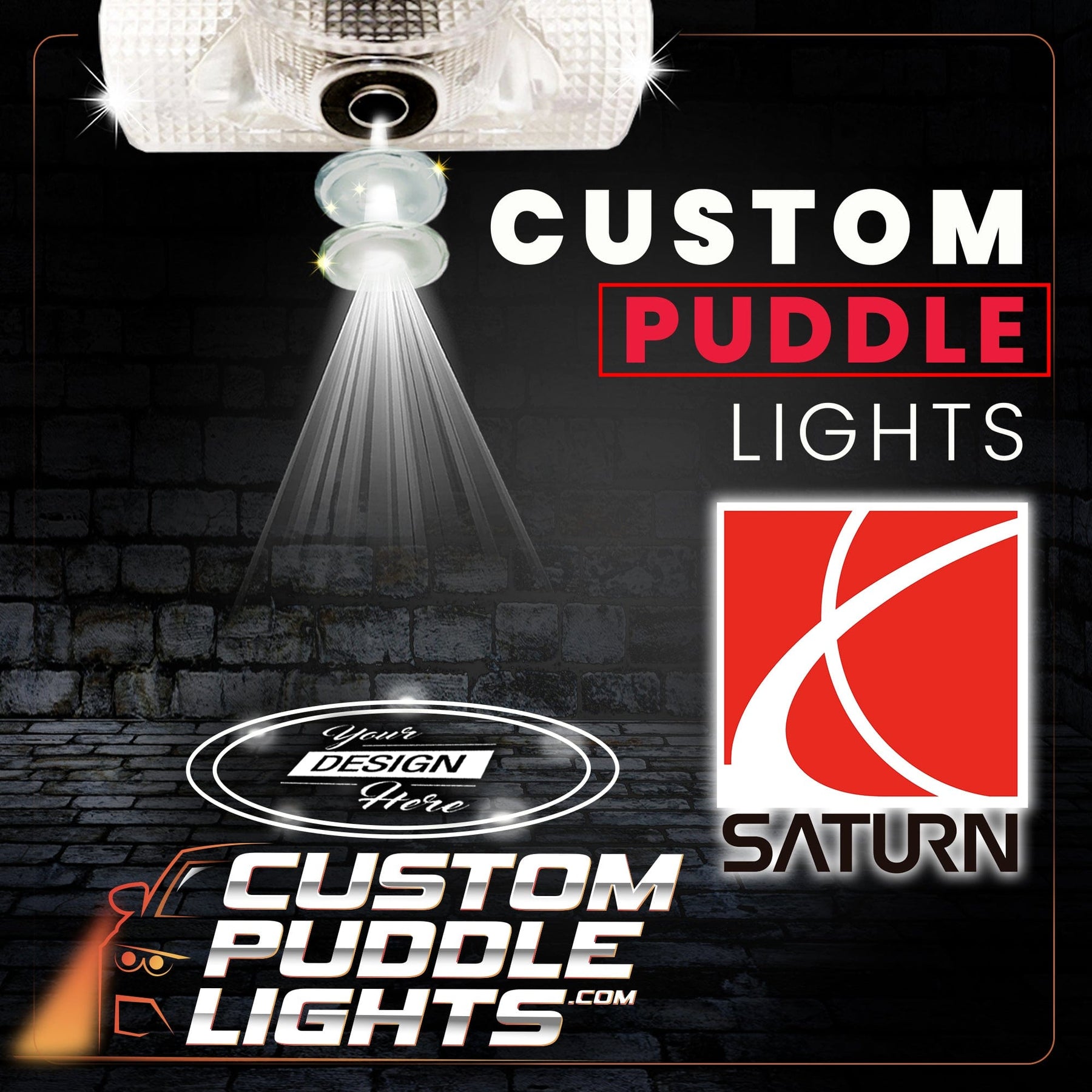 Custom LED Courtesy Door Projector Puddle Lights for SATURN – Custom ...