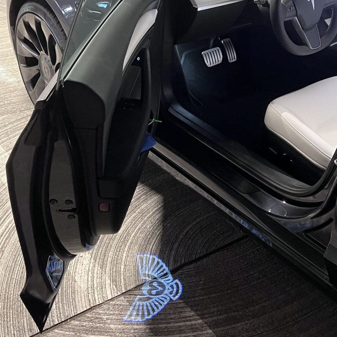 Custom LED Courtesy Door Projector Puddle Lights For Tesla Model Y Jun ...
