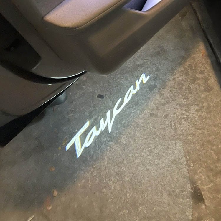 Custom LED Door Projector Puddle Lights for Porsche Taycan 2020-2026 ...