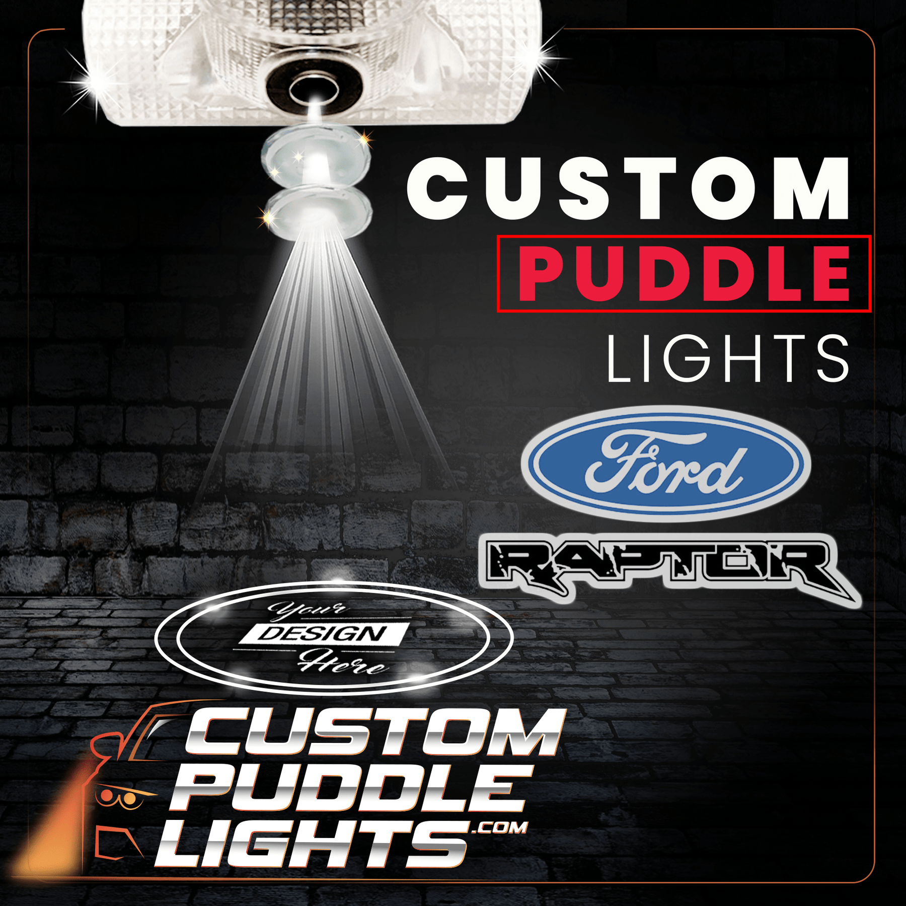 Custom LED Side Mirror Projector Puddle Approach Lights for Ford F150 ...