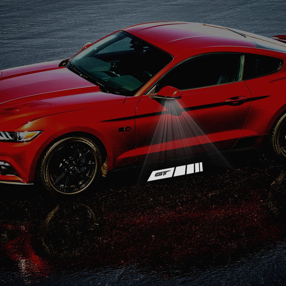 LED Side Mirror MACH1 Projector Puddle Lights Pair for Ford Mustang 20 ...