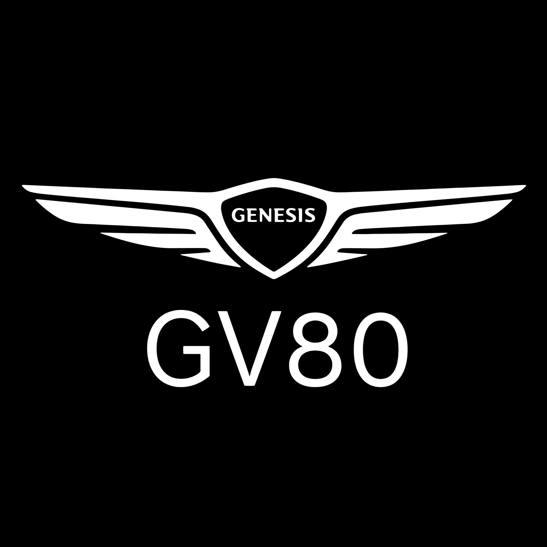 Genesis GV80 Door Stick On Puddle Lights Multiple Designs 2021-2026 ...