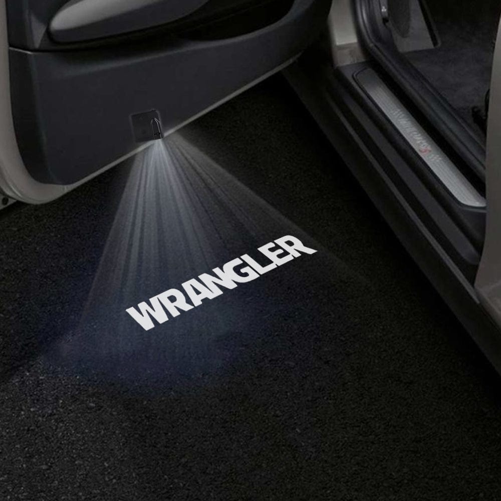 Jeep Wrangler JL Door Stick On Puddle Lights Multiple Designs 2018-202 ...