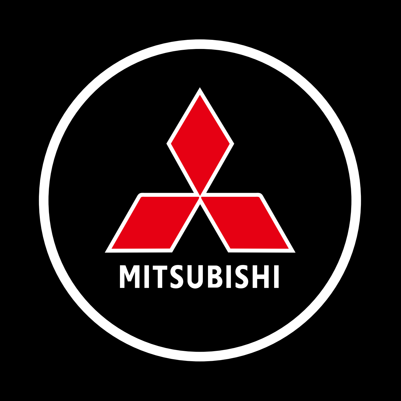 MITSUBISHI Outlander 4th Gen Door Stick On Puddle Lights Multiple Desi ...