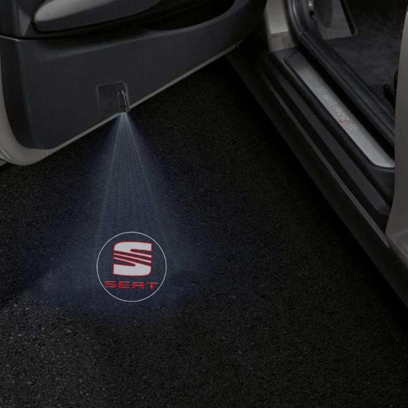 SEAT Leon Door Stick On Puddle Lights Multiple Designs 2000-2025 ...