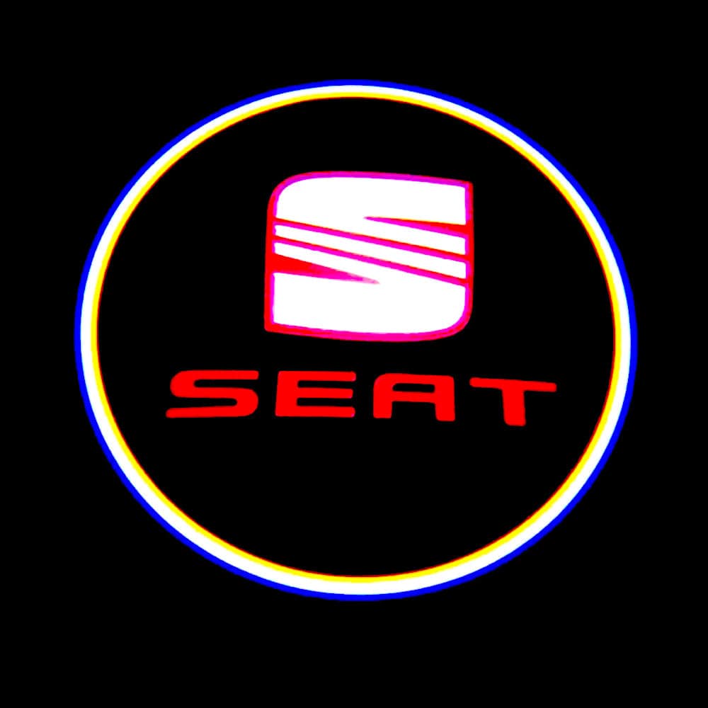 SEAT Leon Door Stick On Puddle Lights Multiple Designs 2000-2025 ...